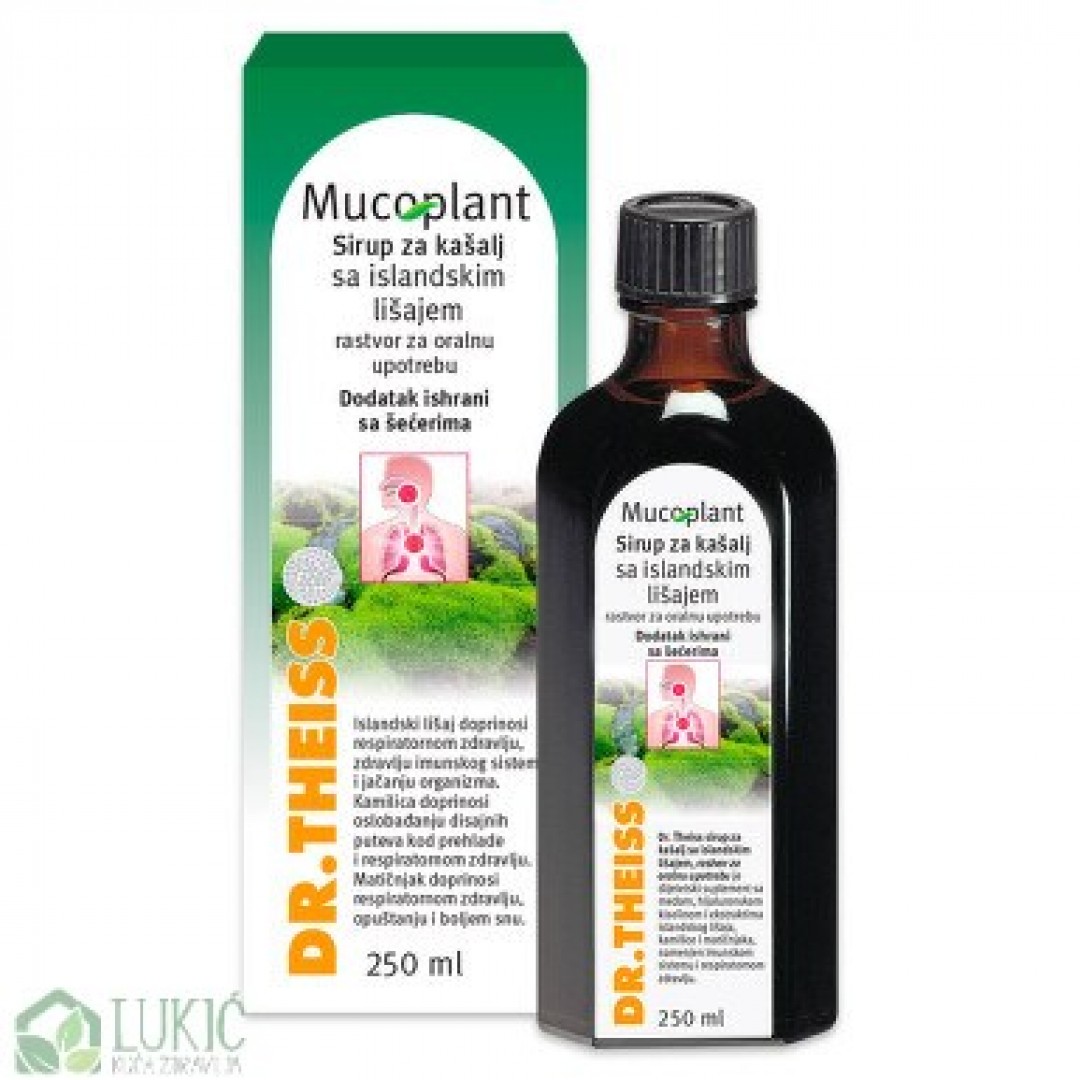 Dr. Theiss Mucoplant sirup za kašalj sa islandskim lišajem, 250 ml ...