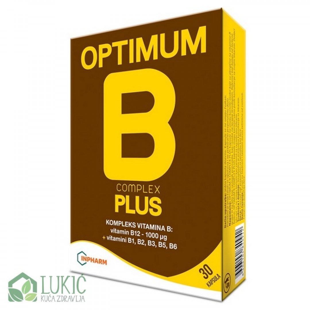 Optimum B Complex Plus – Podrška za nervni sistem i energiju | Apoteka ...