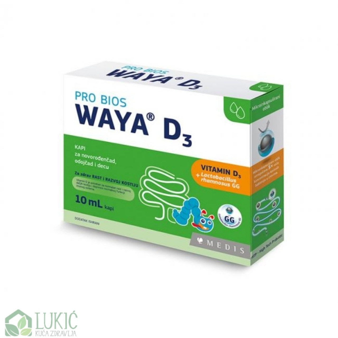 Waya D3 kapi – probiotik i vitamin D3 za bebe i decu | Apoteka Lukić