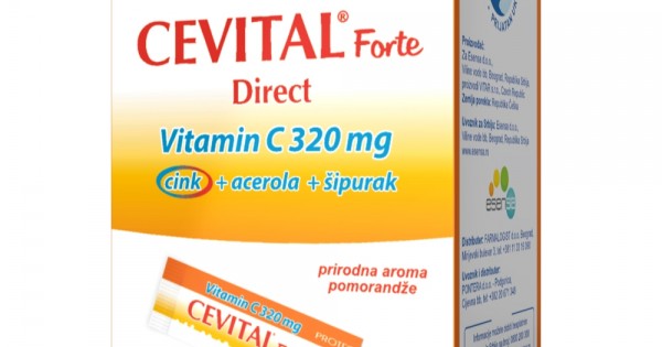 Cevital Forte Direct - Vitamin C i cink | 20 kesica | Apoteka Lukić