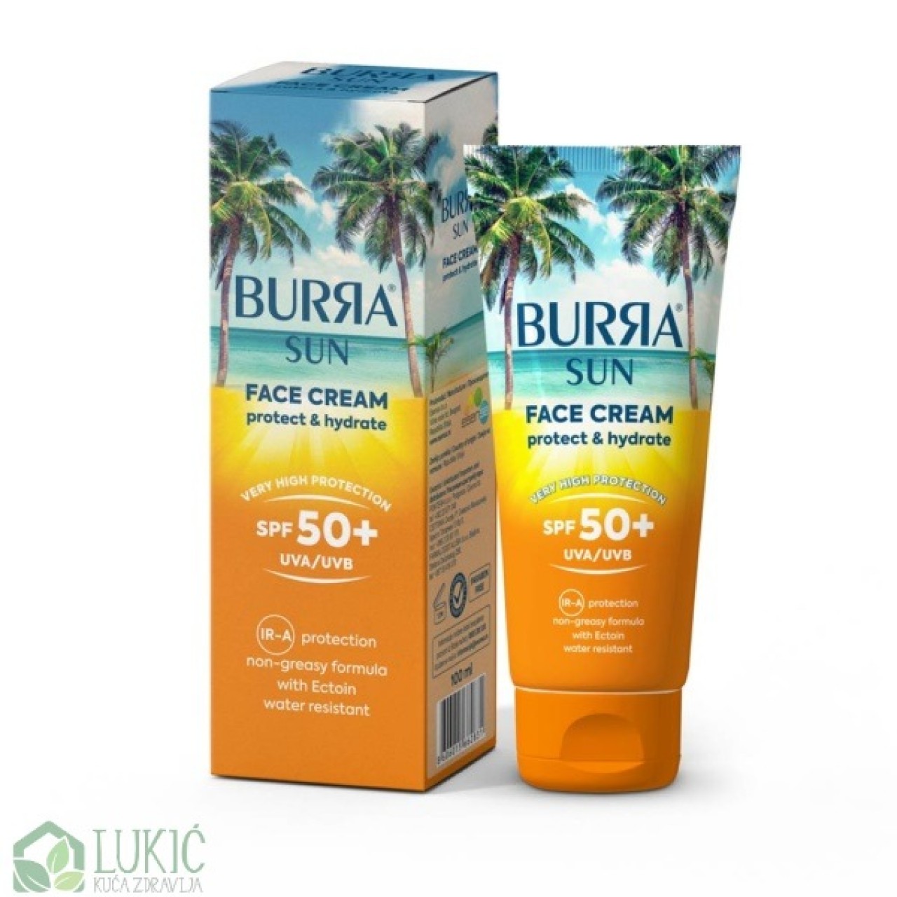 BURRA Sun Face Cream SPF 50+ - Visoka zaštita od sunca | Apoteka Lukić