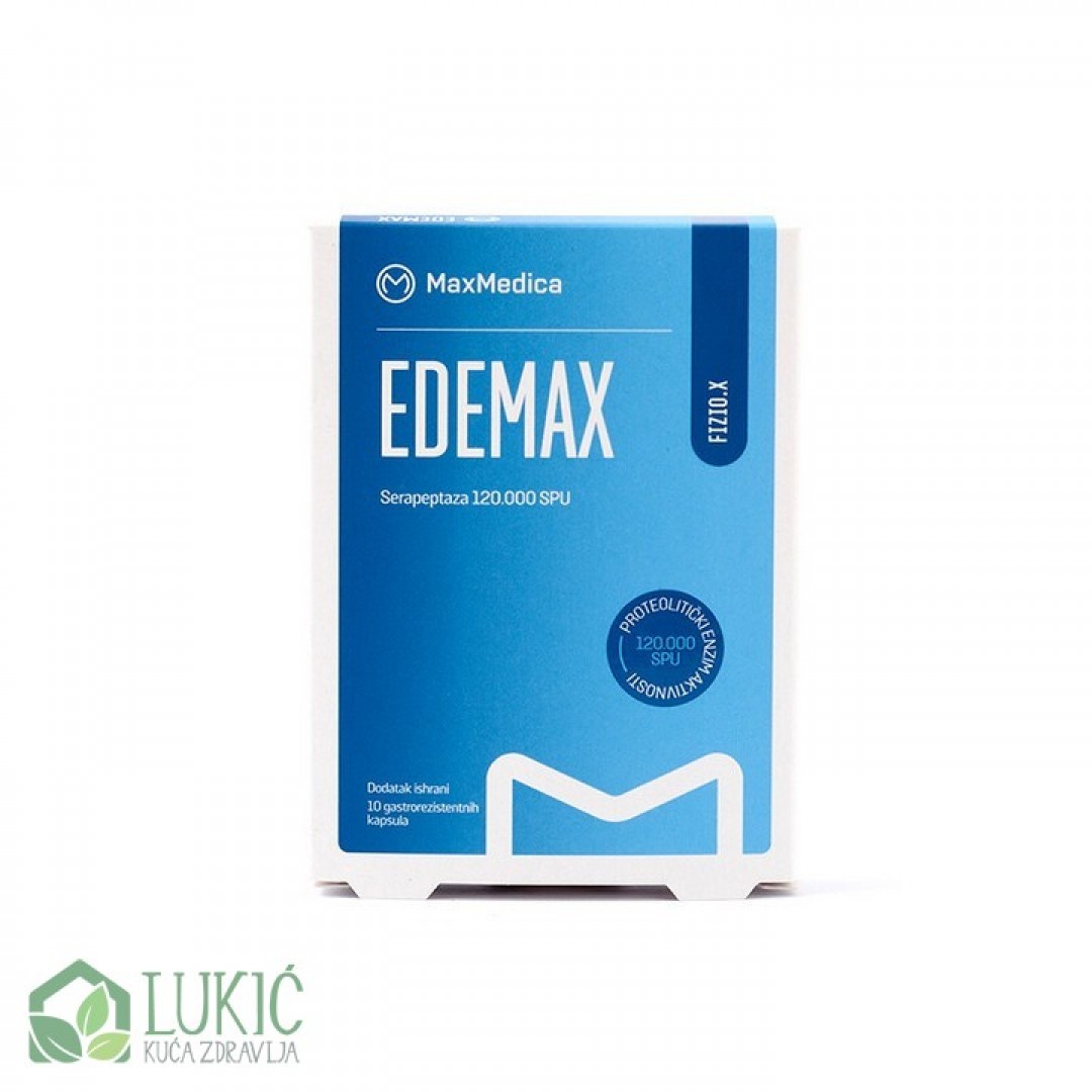 MaxMedica EdeMax kapsule sa serapeptazom za ublažavanje upala i bola ...