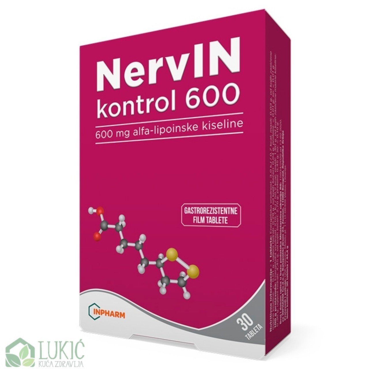 NervIN Control 600 – Alfa-lipoinska kiselina za periferne neuropatije ...