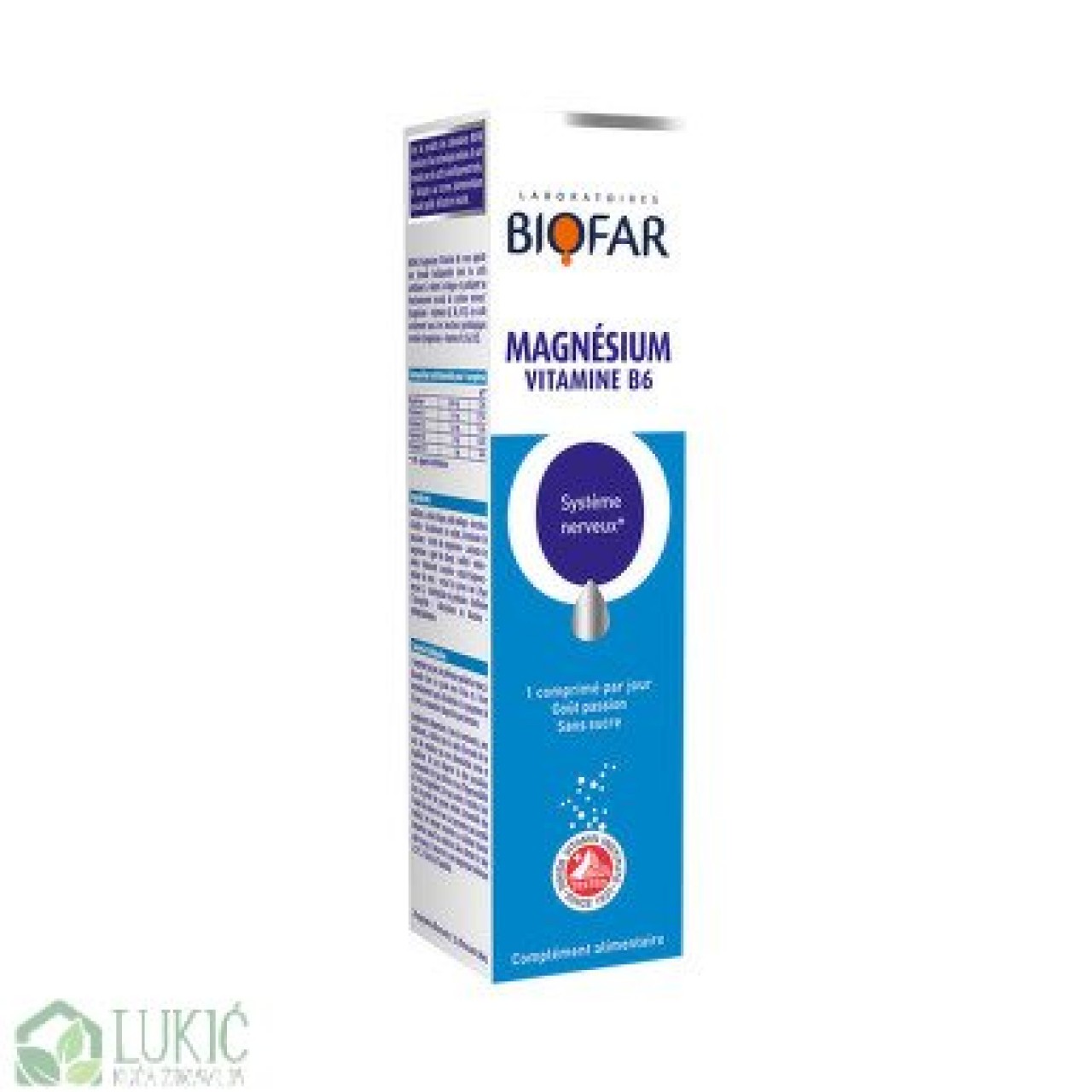 Biofar Magnezijum + B6 + B2 – 20 šumećih tableta za energiju i mišiće | Apoteka Lukić