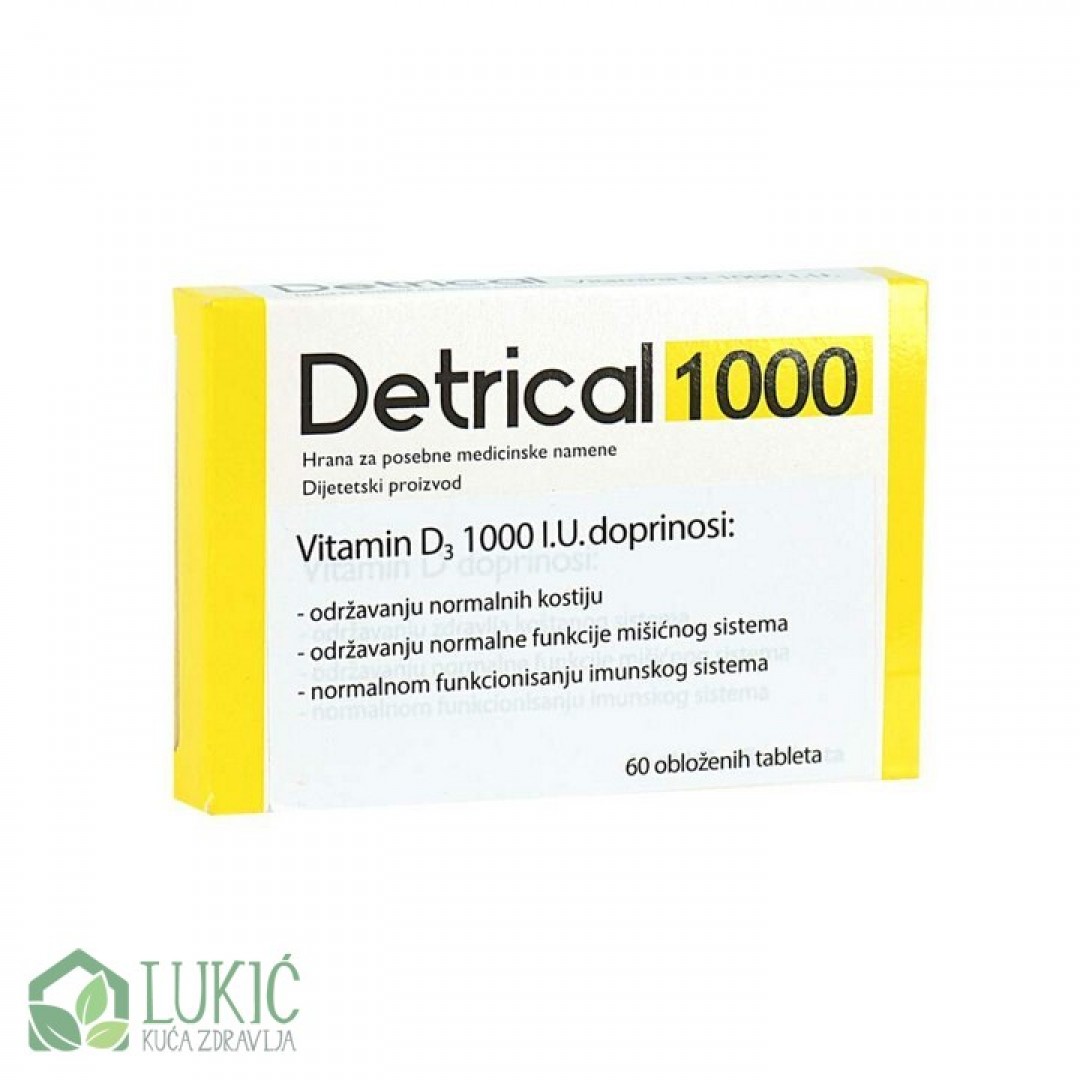 Detrical 1000 – Vitamin D3 za zdravlje kostiju i imunitet | Apoteka Lukić